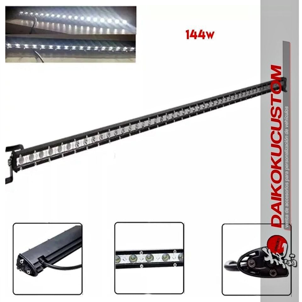 Barra Led Recta Slim 144w 128cm – Daikoku custom