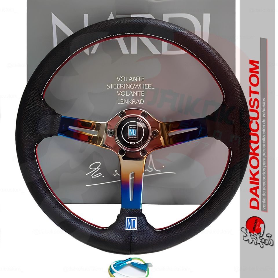 Volante Deportivo Nardi Ionizado Exotico (Cuero Tornasol) – Daikoku custom