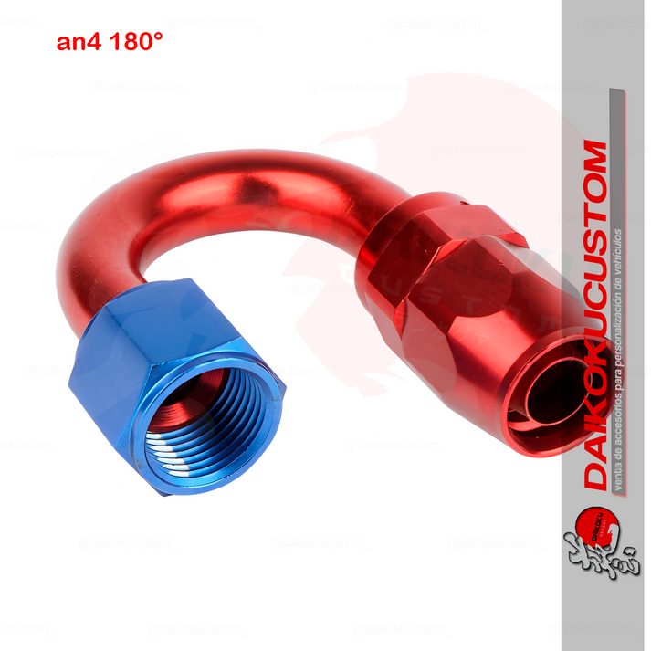 Conector Fitting An4 180 Grados – Daikoku custom