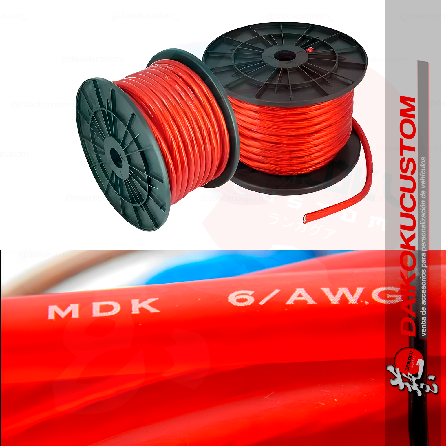 1mt Cable Amplificador 6ga Corriente Positivo – Daikoku custom