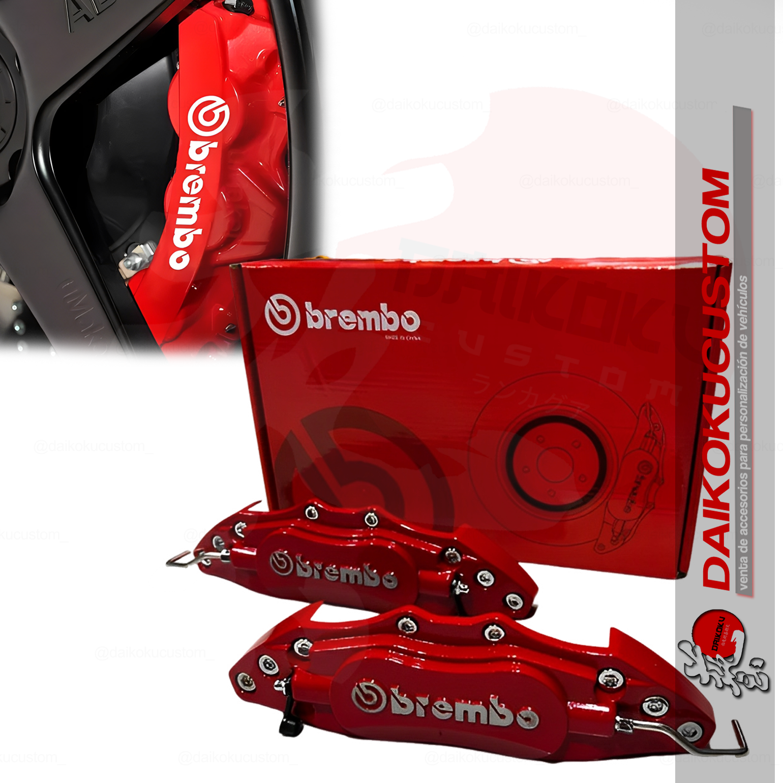 Kit 2 Cubre Caliper Brembo Metalicos 24cm – Daikoku custom